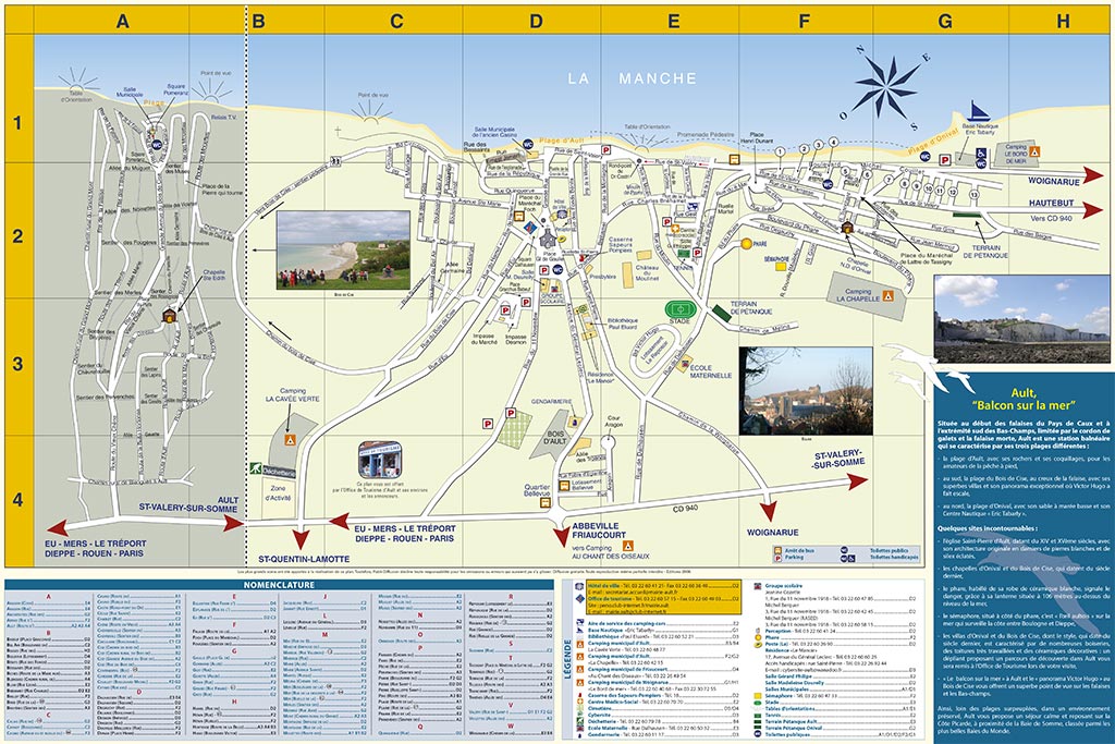ville de Ault - le plan de ville | Commune d'Ault